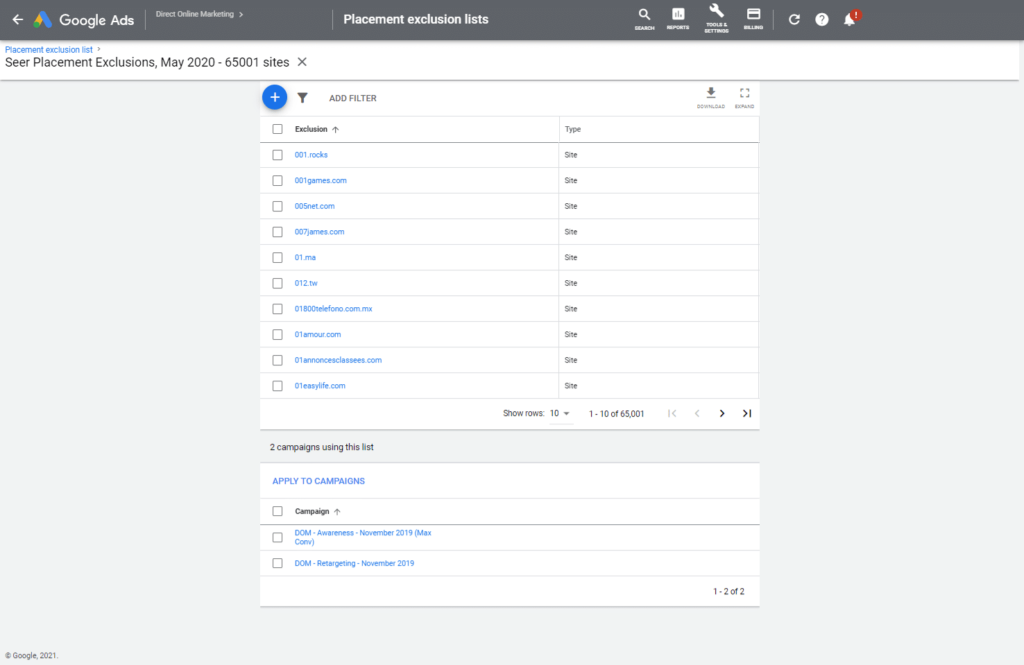 What Are Dynamic Exclusion Lists in Google Ads? - DOM